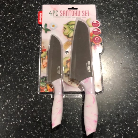AR+COOK | Dining | Ar Cook Steak Knife Set Santoku Set | Poshmark